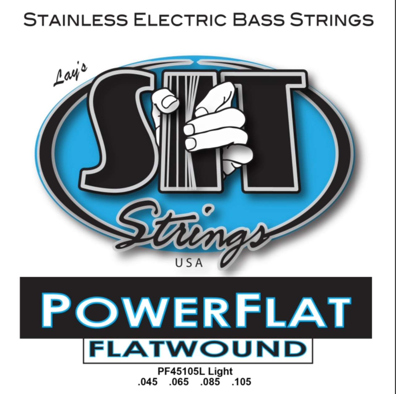 POWER FLAT FLATWOUND BASS 4-STRING LIGHT - Bass Strings Only